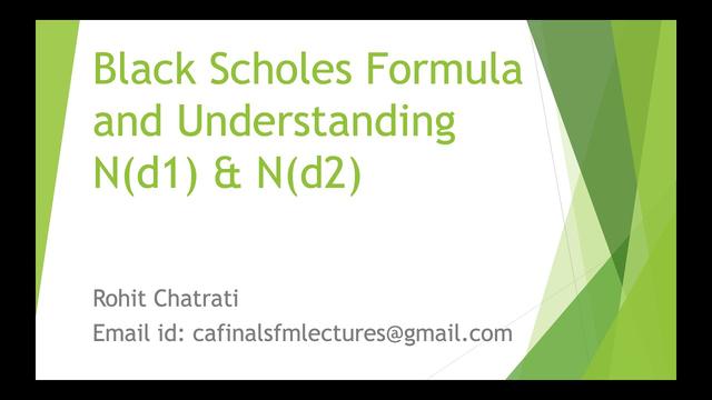 Understanding the N d1 and N d2 in Black-Scholes: The Key to Option Pricing