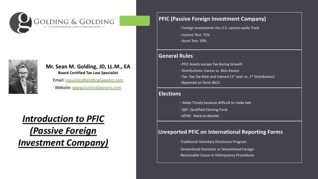 了解 PFIC 的含义及其对投资者的影响