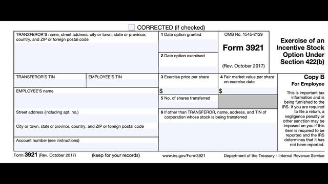 Understanding the 3921 Tax Form: A Comprehensive Guide